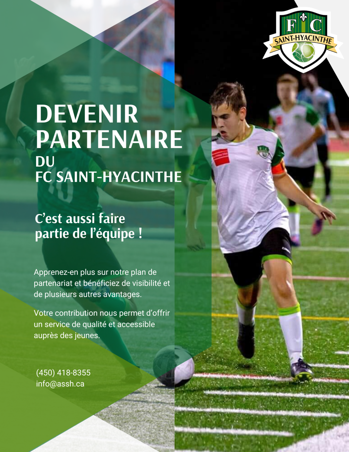 Devenir partenaire, c’est faire partie de l’équipe ! – FC St-Hyacinthe